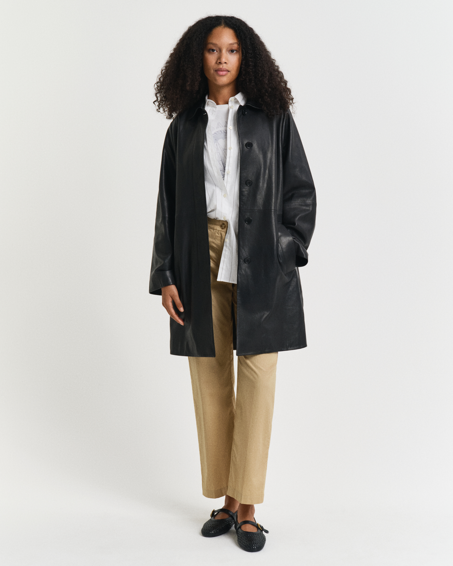 Leren Car Coat - GANT