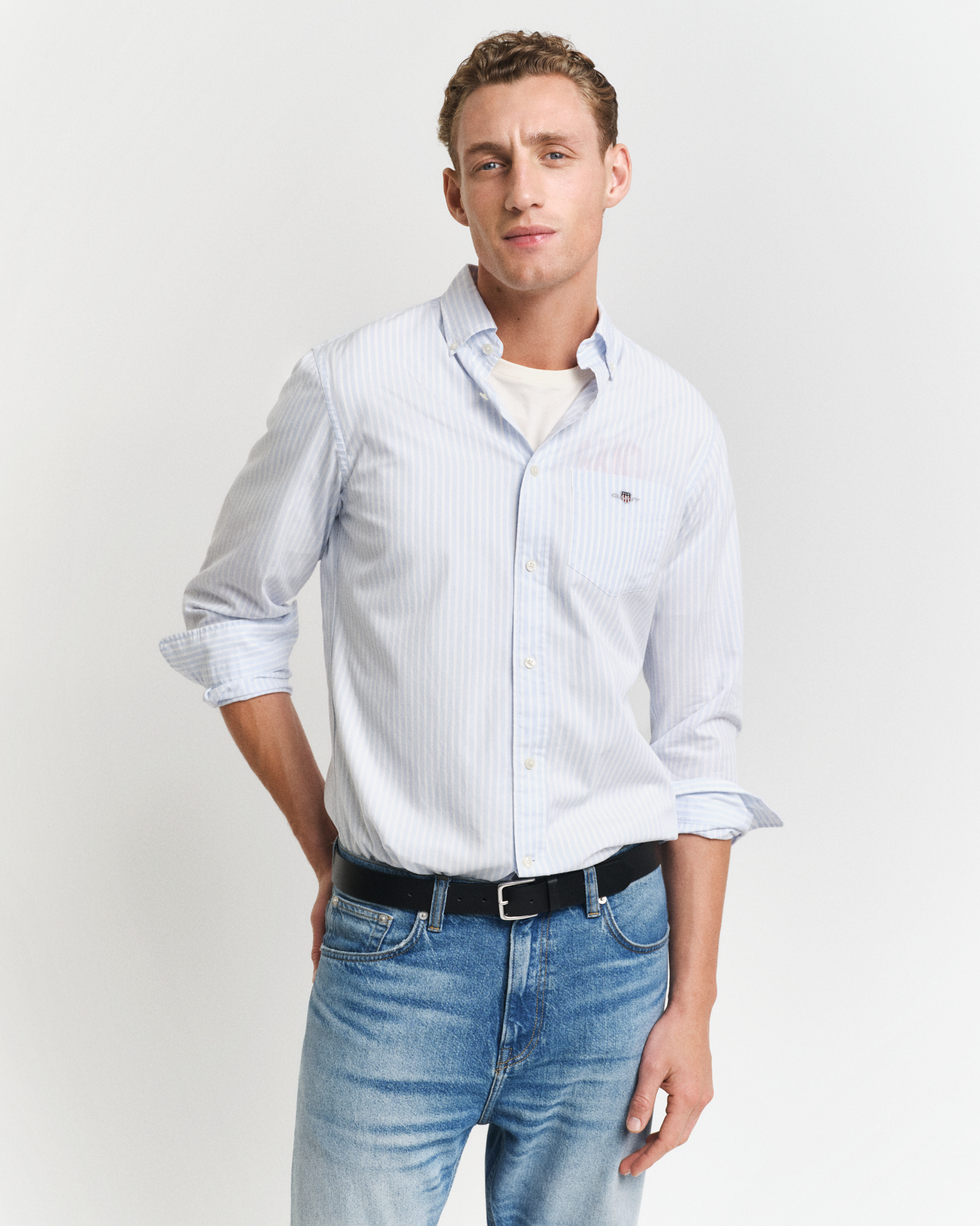 Regular Fit Classic hemd met strepen van poplin - GANT