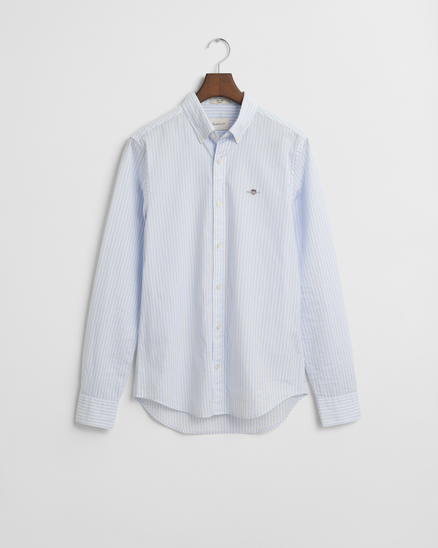 Slim Fit Classic hemd van poplin met strepen - GANT